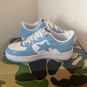 Bape | Shoes | A Bathing Ape Bape Classic Lightning Star White Blue ...